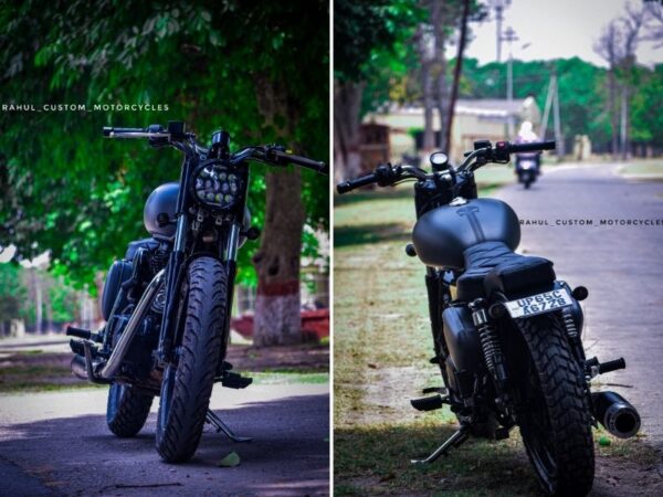 A Royal Enfield Thunderbird 500 Customized Into A Beautiful Bobber